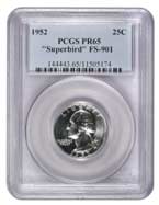 1952 Superbird Washington Quarter